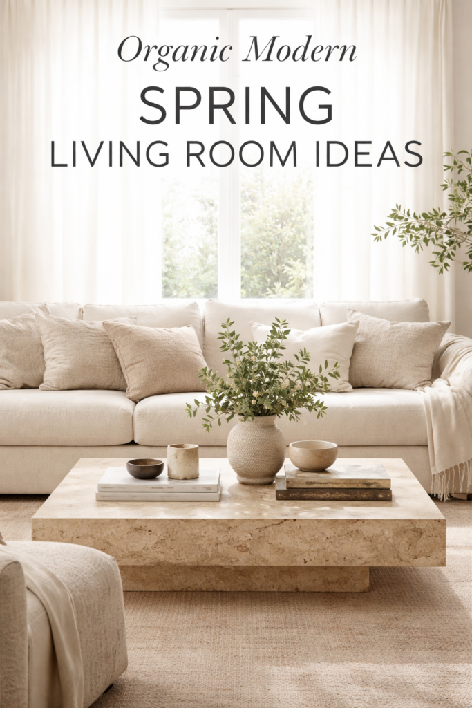 Organic Modern Spring Living Room Ideas - My Proper House