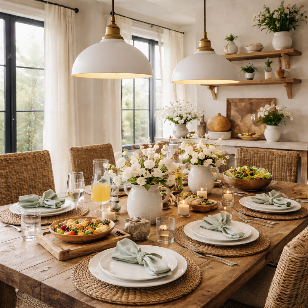 Spring Informal Dining Table Styling Guide - My Proper House